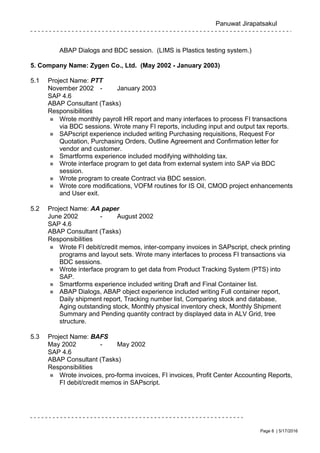 CV - Panuwat_Jirapatsakul | PDF