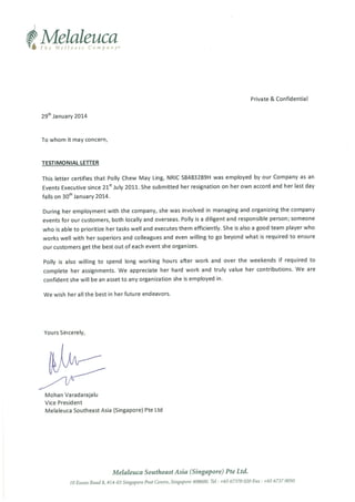 Recommendation Letter | PDF