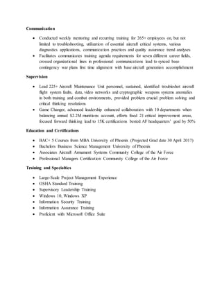 Resume Lathan Van Tress TAPS