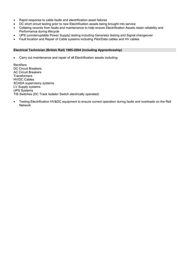 CV -Ian Marshall 3 | PDF