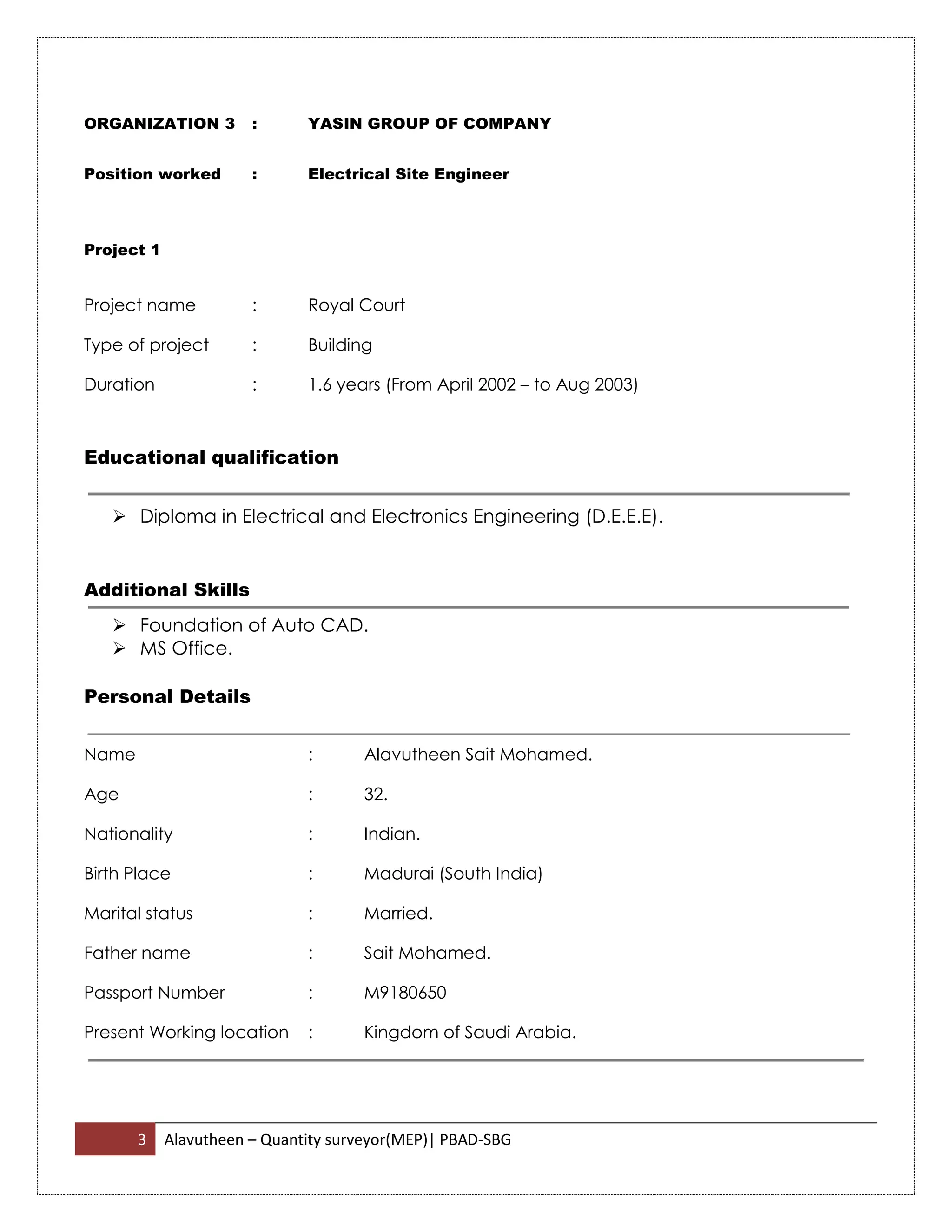 Copy of CURRICULUM VITAE New (2) | PDF