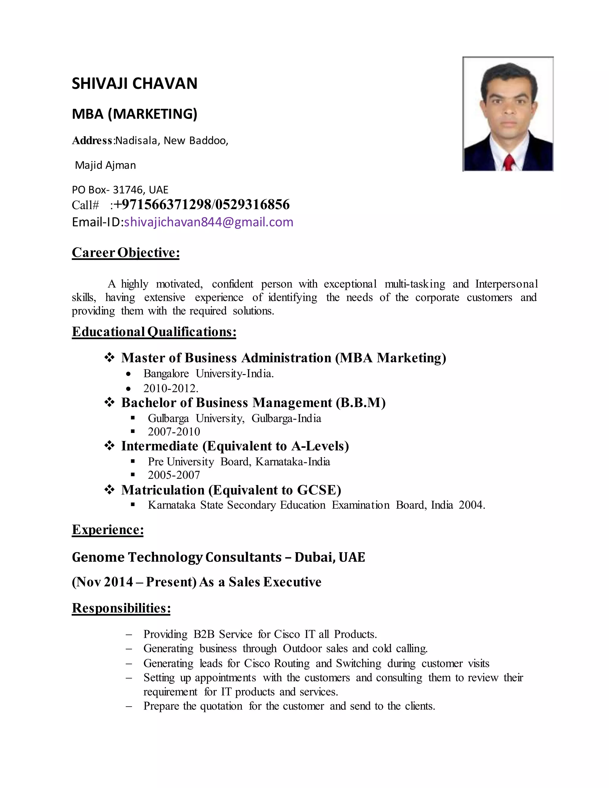 Shivaji sales BDM | DOCX