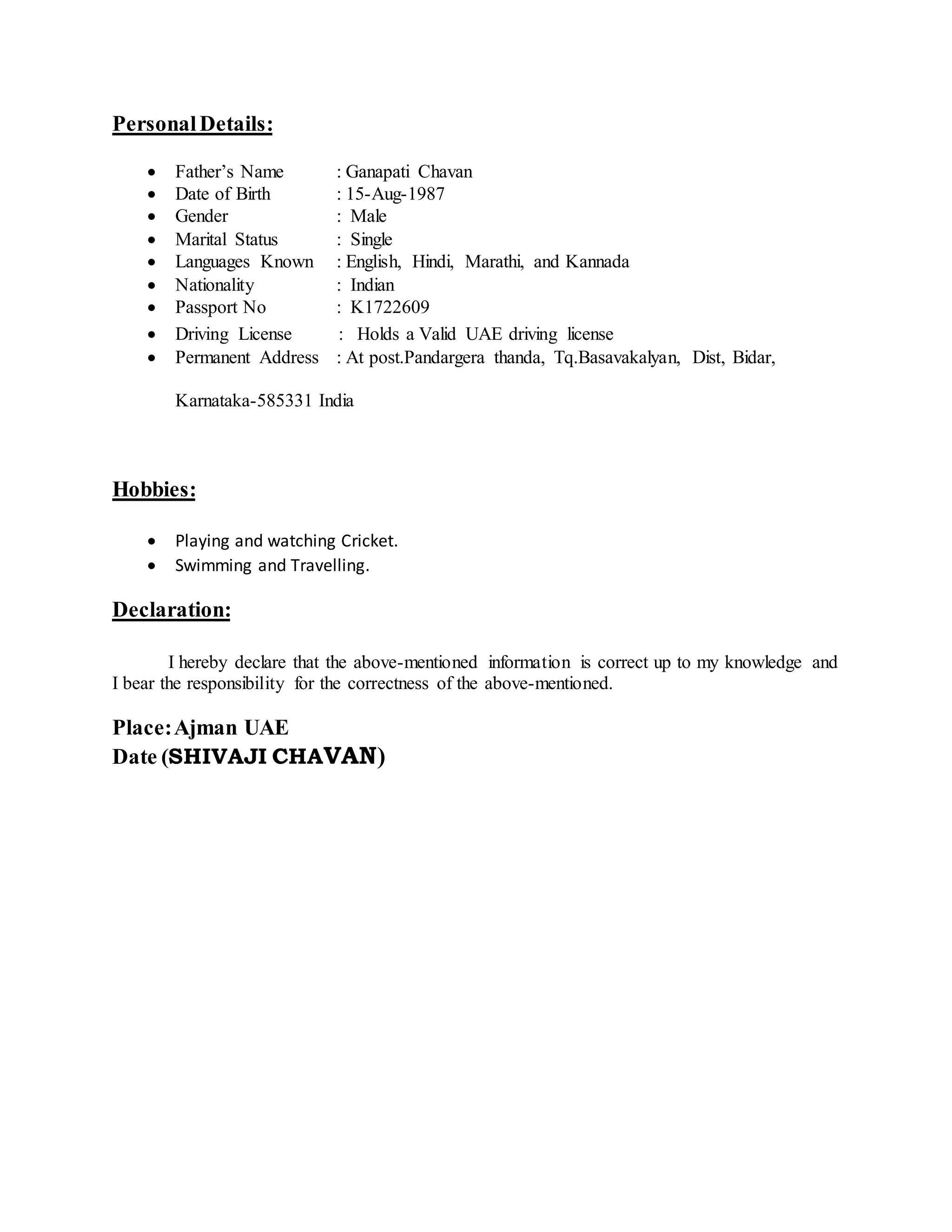 Shivaji sales BDM | DOCX