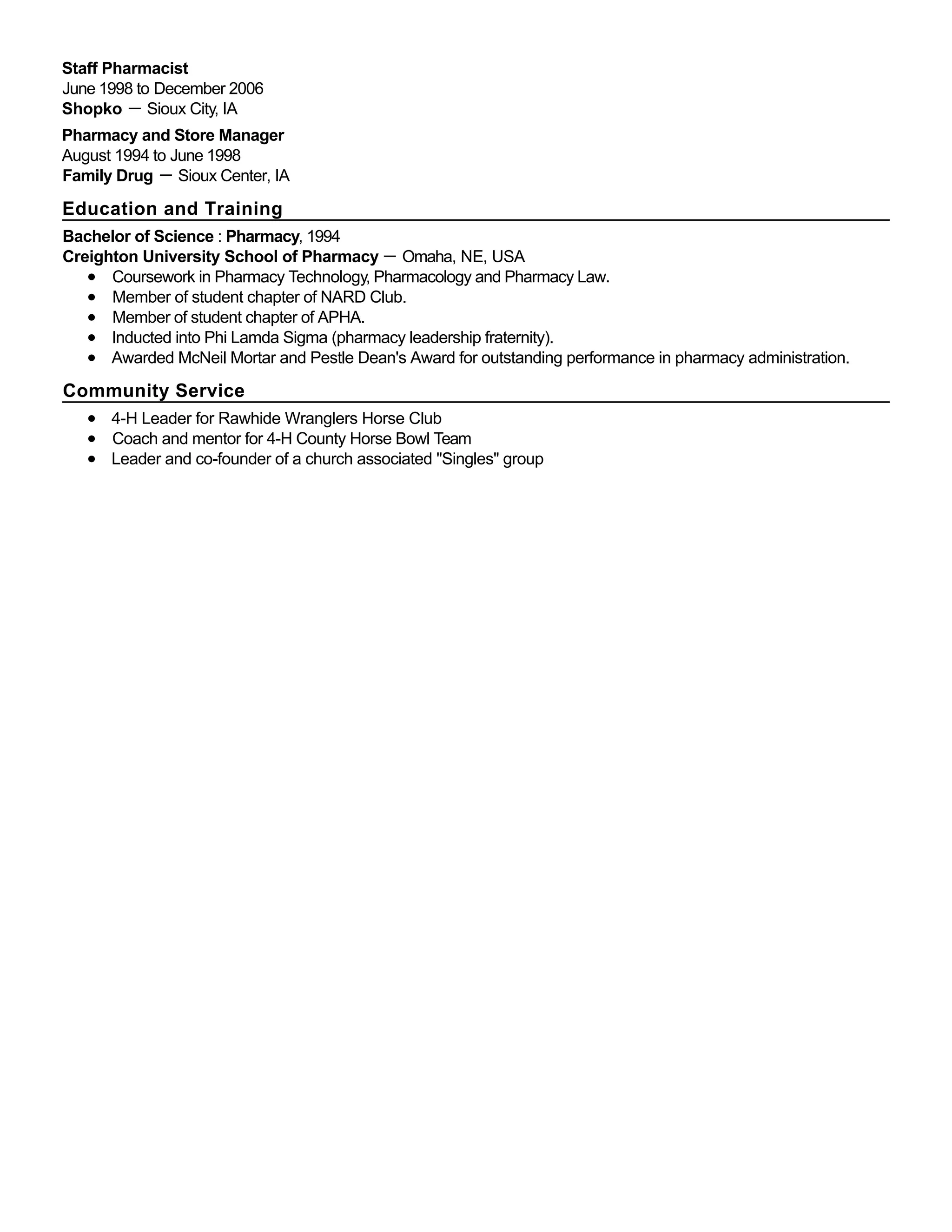 Brenda Harms Resume-3 | PDF