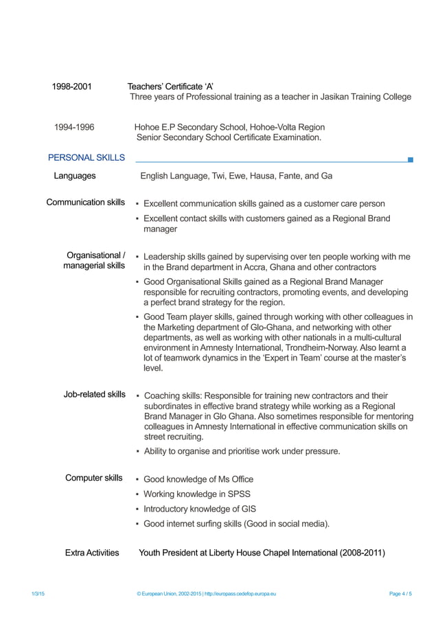 Raymond Acquah's CV | DOC | Non-Profit Organizations | Industries