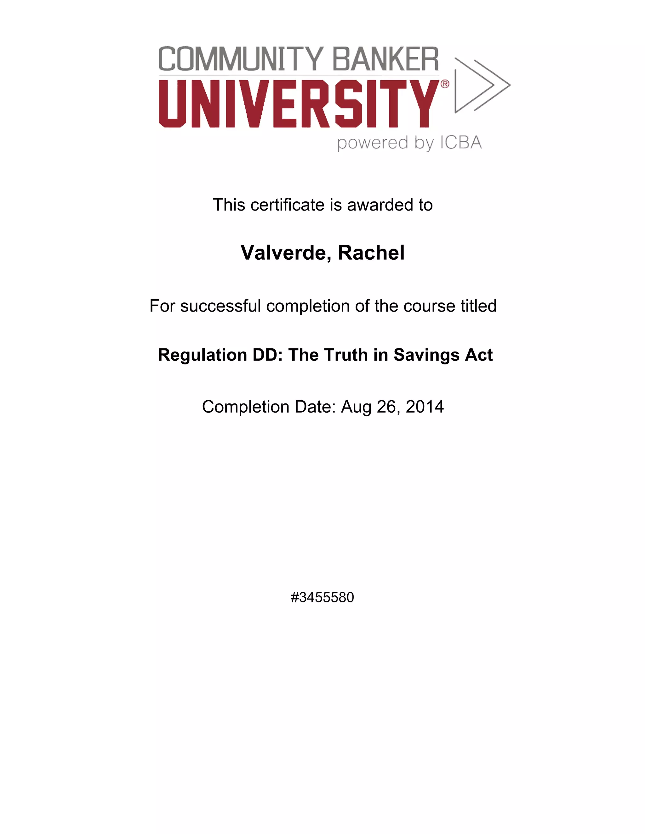 Certificate- Reg DD | PDF