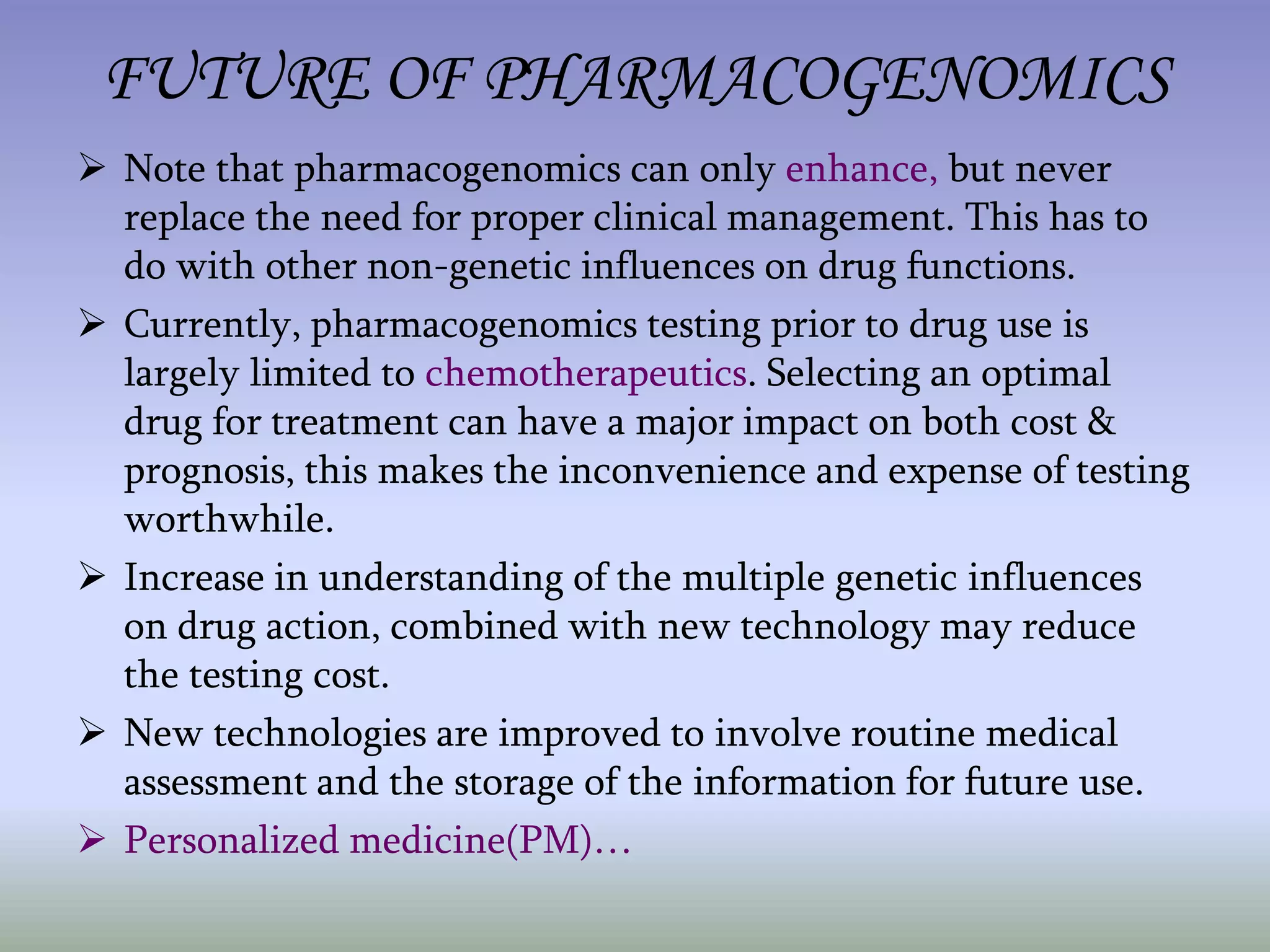 Pharmacogenomics | PPTX
