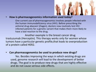 Pharmacogenomics | PPTX