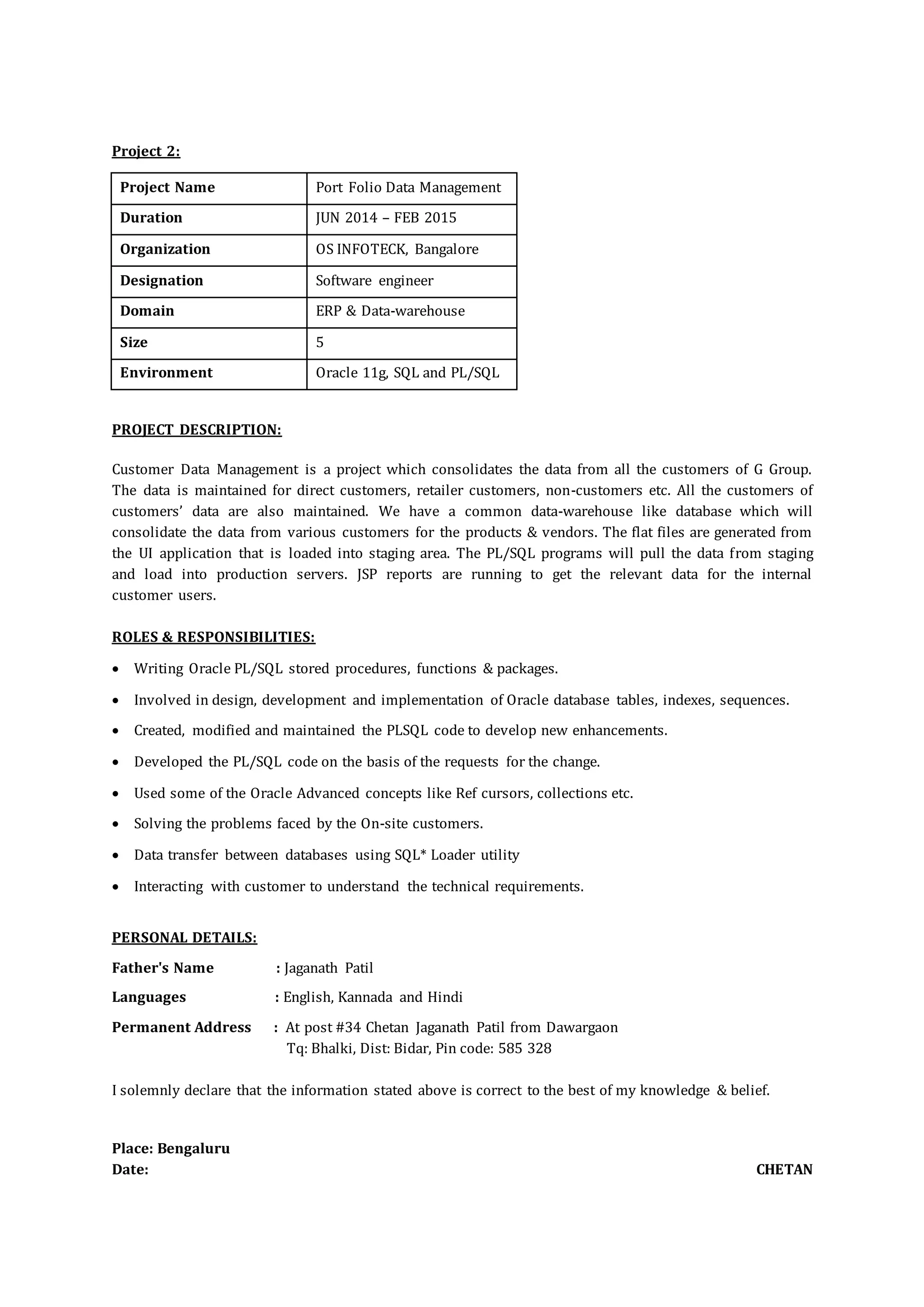 chetan_resume | PDF