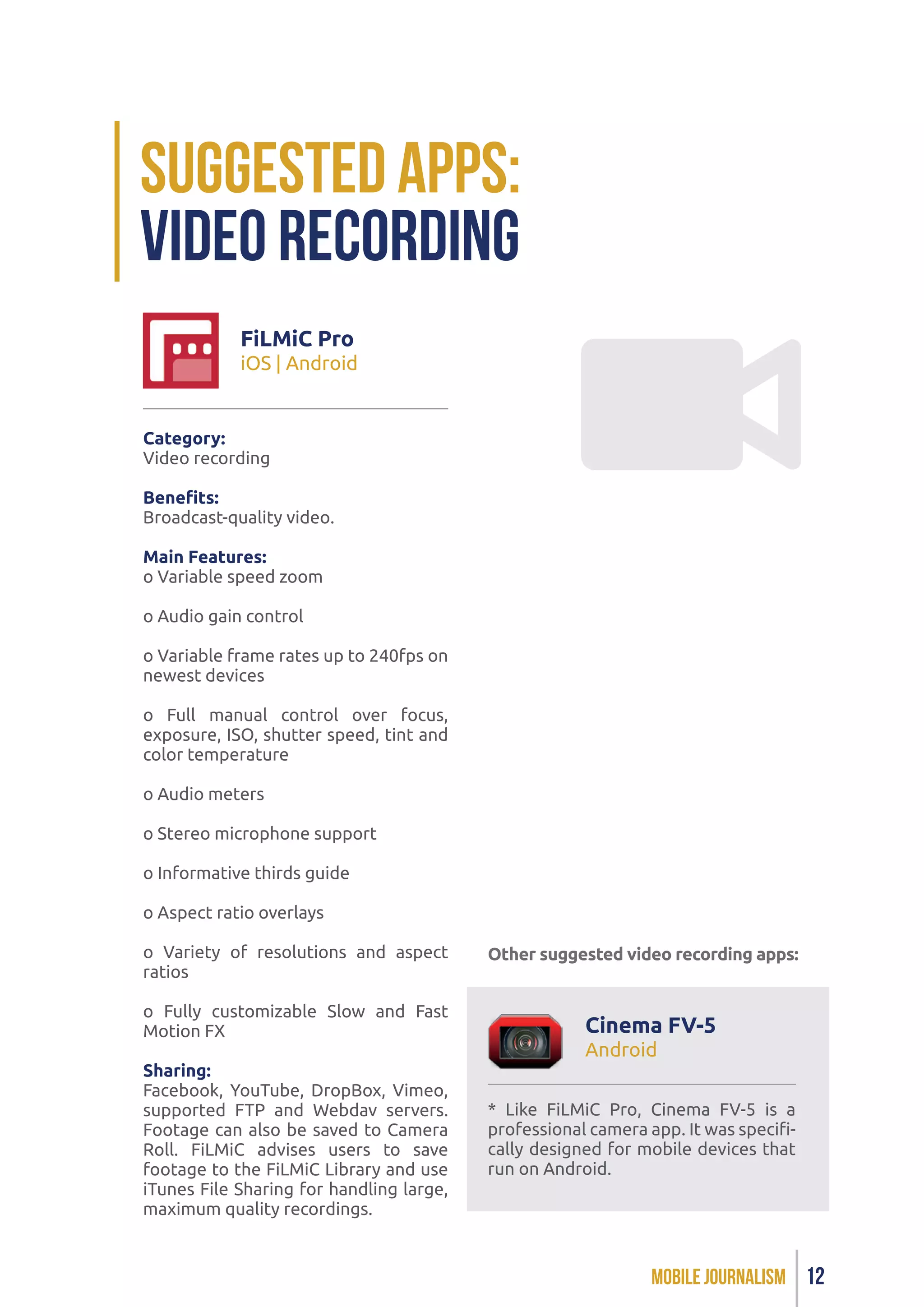 Mobile Journalism - EN - Final | PDF | Cameras and Camcorders ...