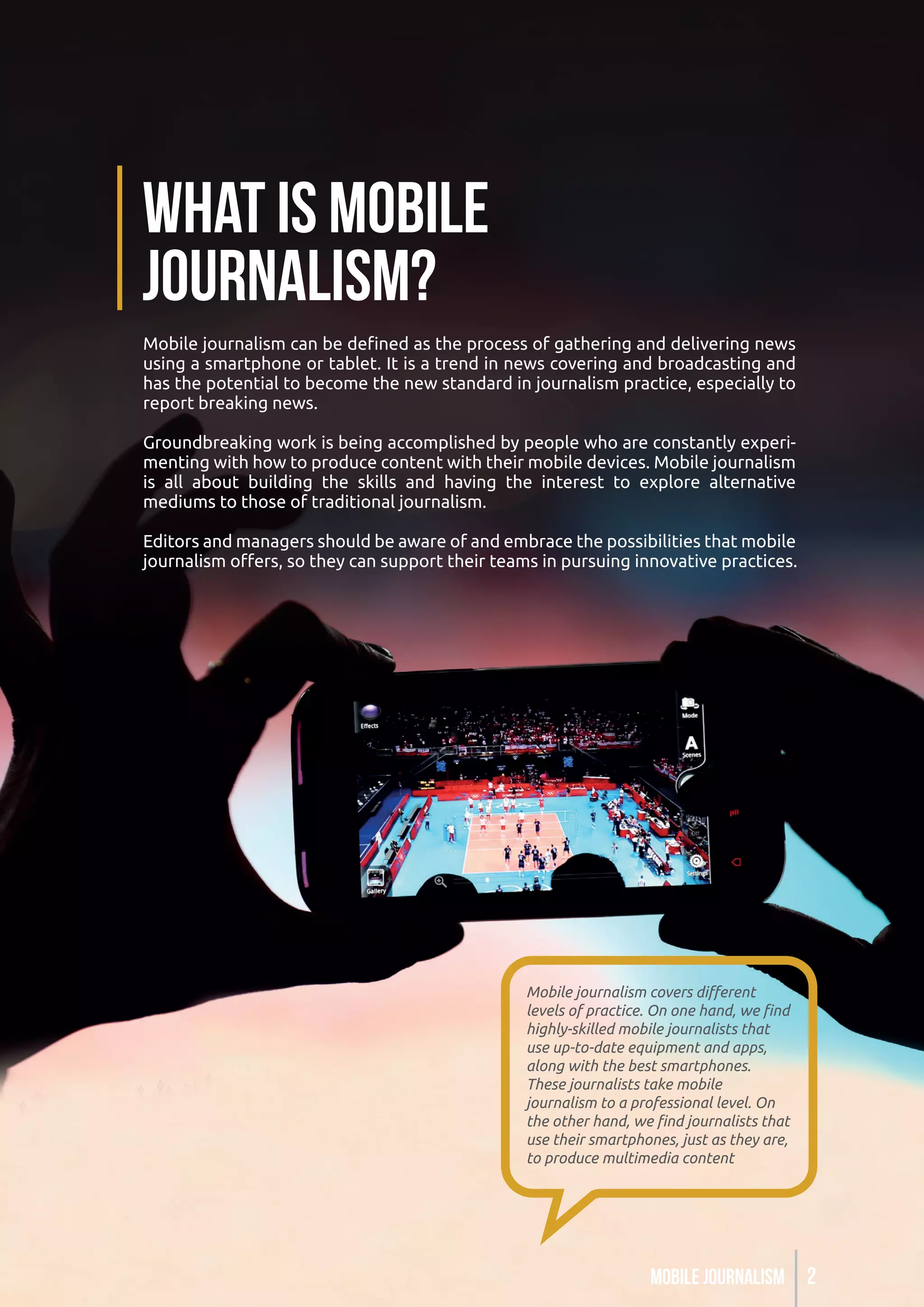 Mobile Journalism - EN - Final | PDF | Cameras and Camcorders ...