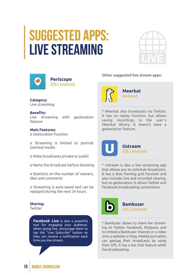 Mobile Journalism - EN - Final | PDF | Cameras and Camcorders ...