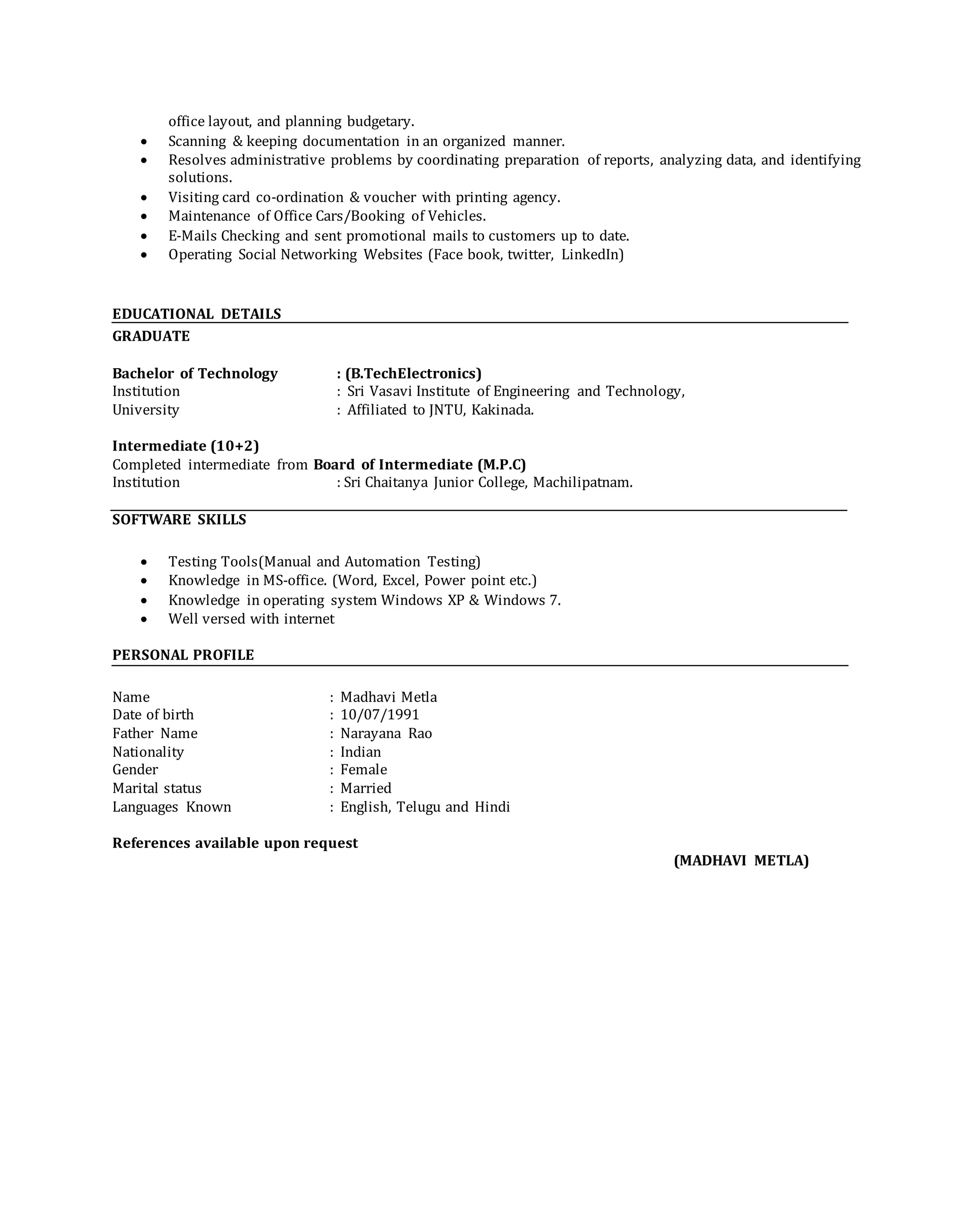 madhavi resume (1) | DOCX