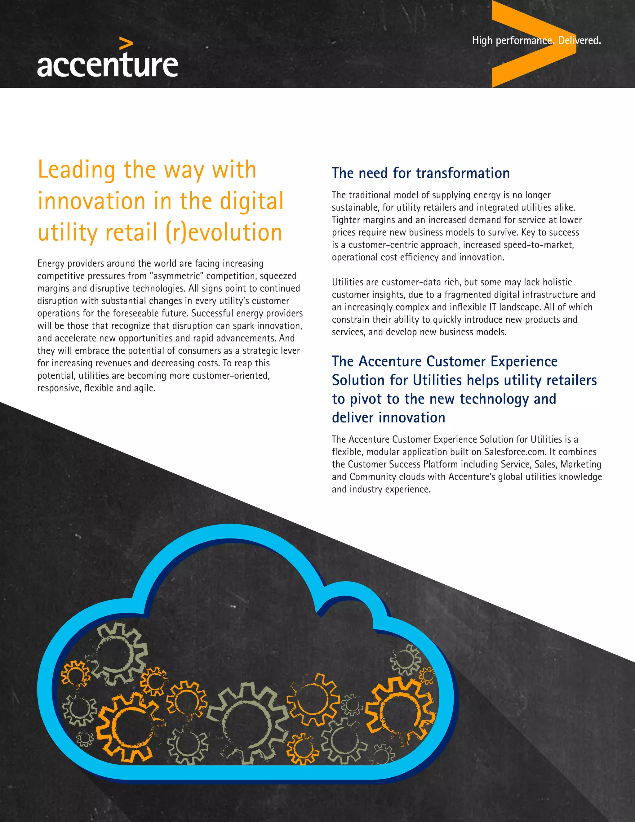 Accenture Customer Experience Solution For Utilities | PDF