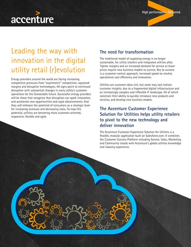 Accenture Customer Experience Solution For Utilities | PDF
