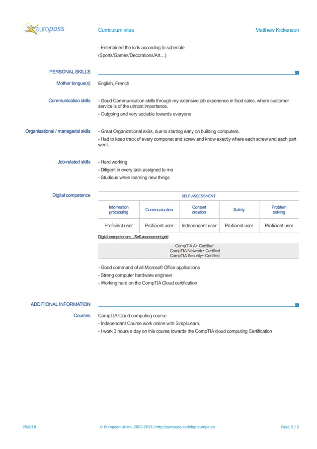Resume Matthew Kickenson | PDF