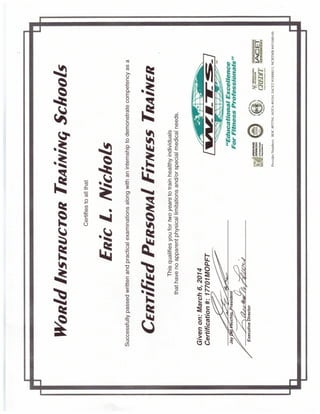 PT CERT WITS ENICH 2014 | PDF