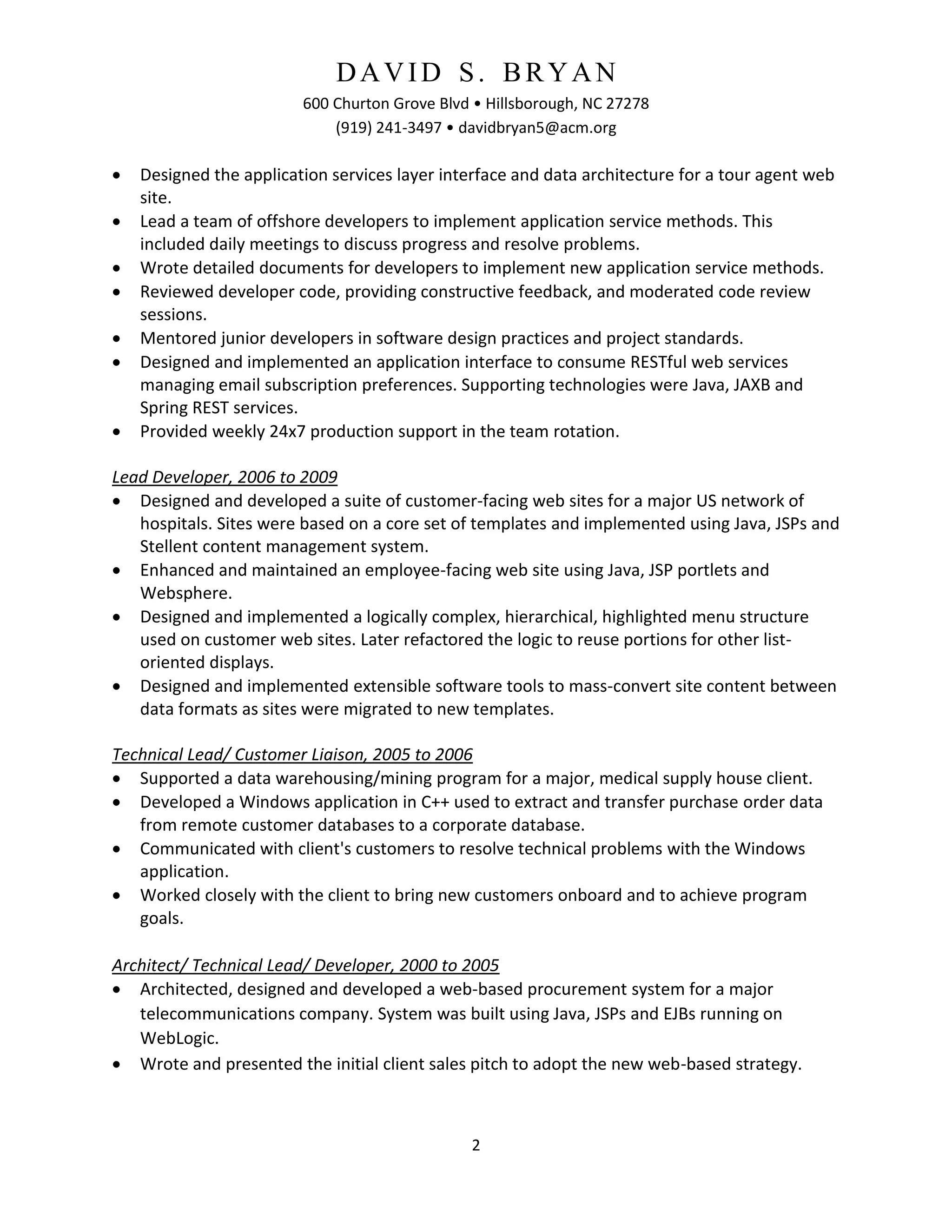 DSB resume | PDF