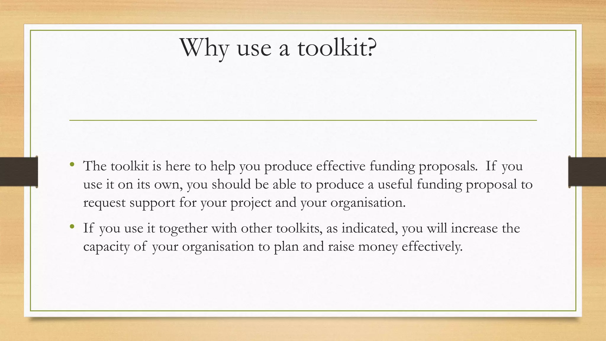 WRITING A FUNDING PROPOSAL | PPT