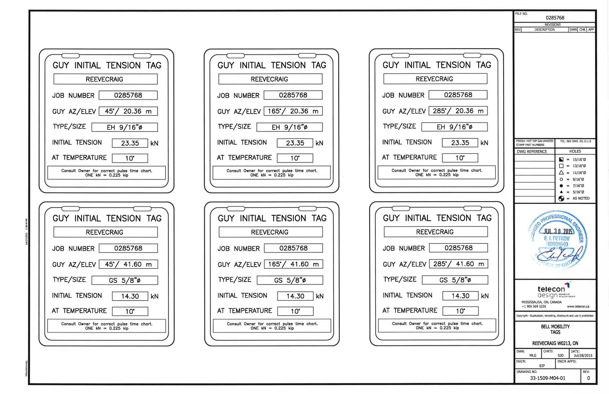 Reinforcing Drawings of Existing Guyed Tower | PDF
