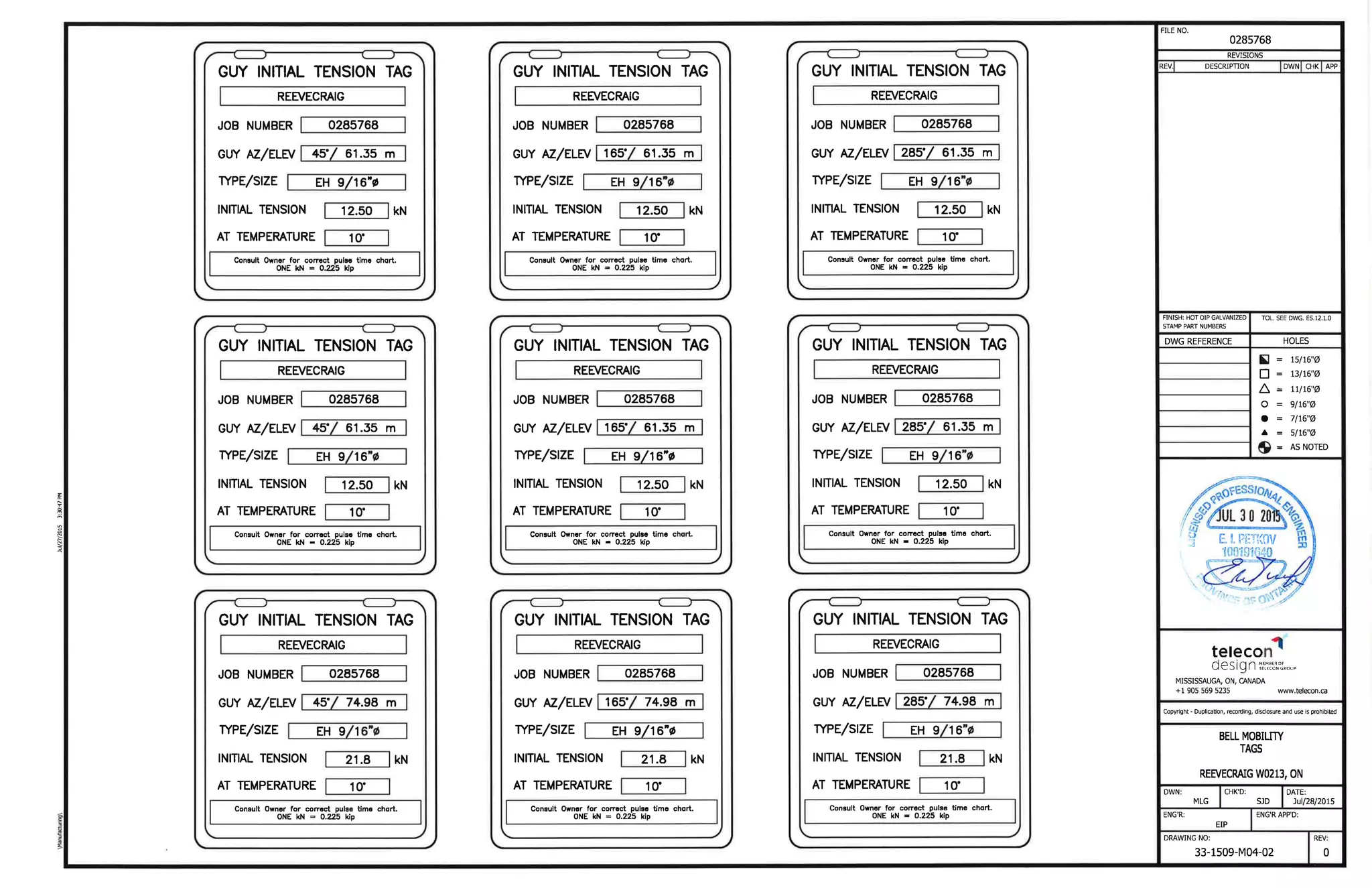 Reinforcing Drawings of Existing Guyed Tower | PPT