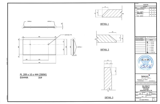 Reinforcing Drawings of Existing Guyed Tower | PDF