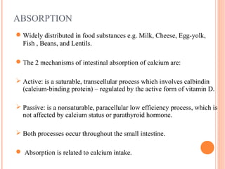 Calcium homeostasis | PPT