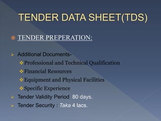 TENDER DOCUMENT | PPTX