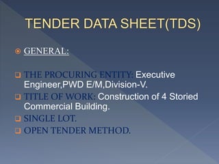 TENDER DOCUMENT | PPTX