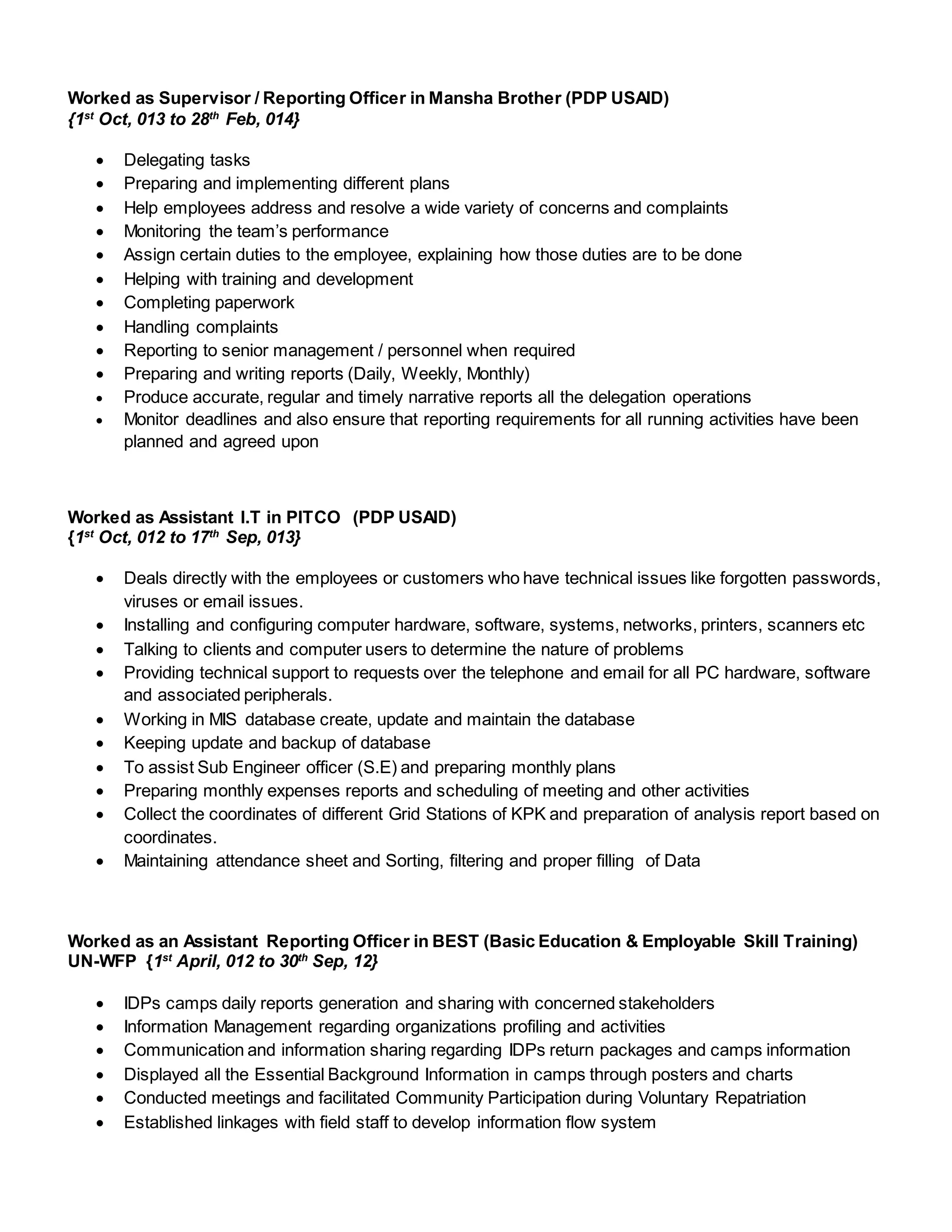 Ilyas resume | DOCX