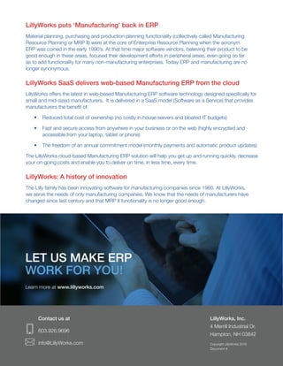 LillyWorks_brochure | PDF