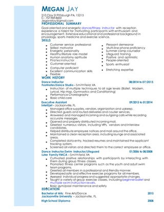 Resume (Gym) | DOCX | Fitness and Exercise | Healthy Living