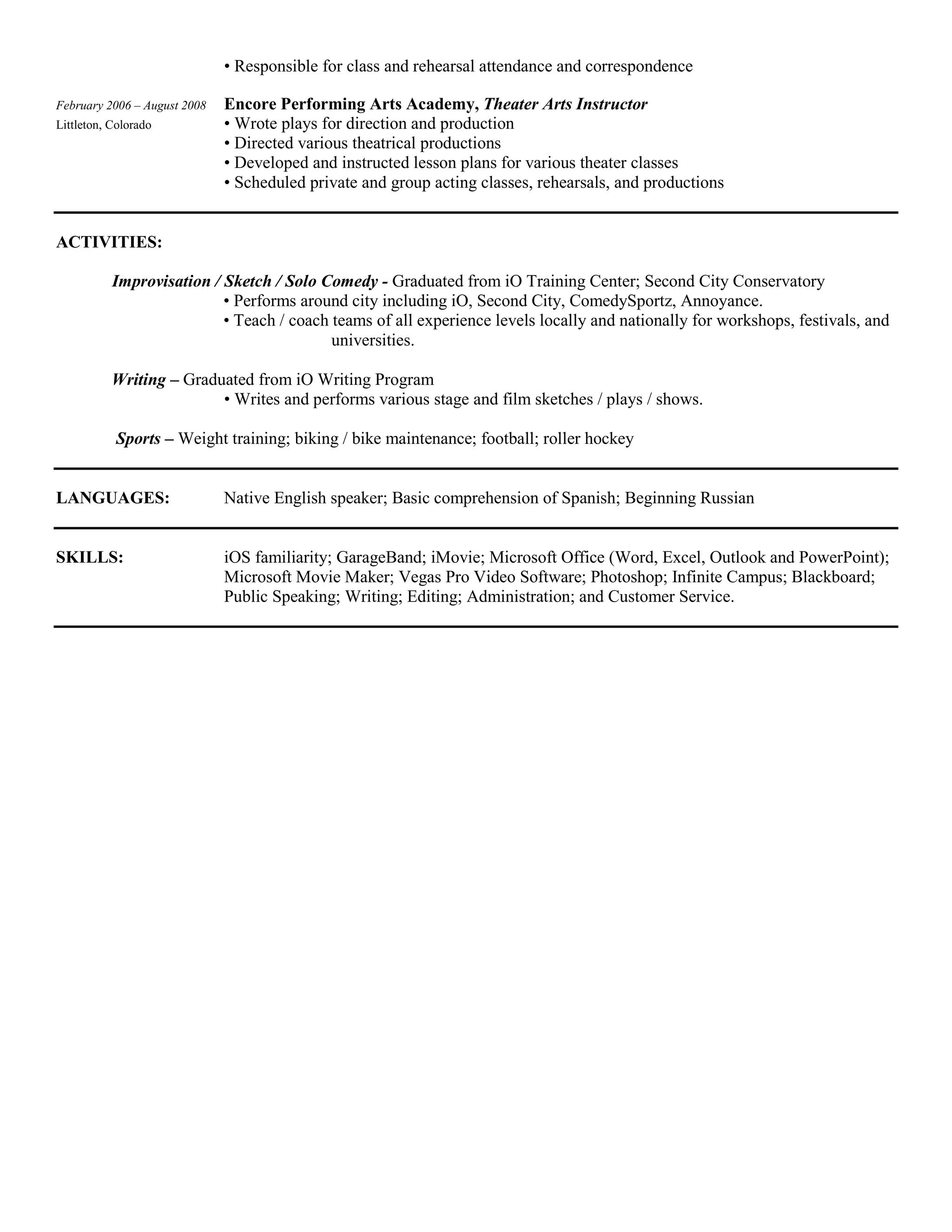 Dave Karasik Resume2 | PDF