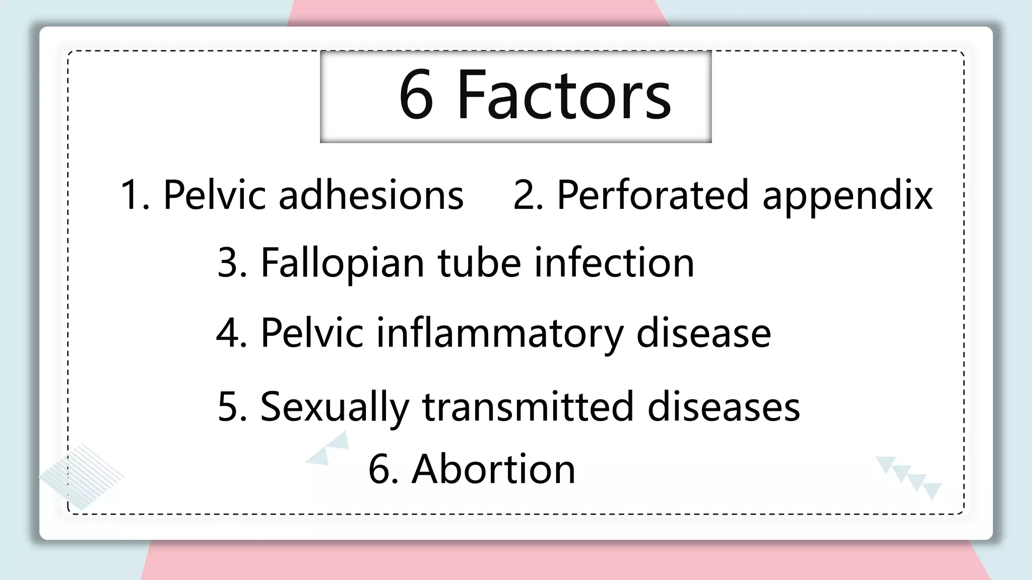 6 factors are affecting your tubal blockage | PPT