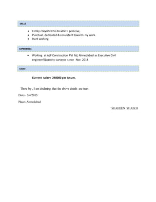 SHAHEEN RESUME | DOCX