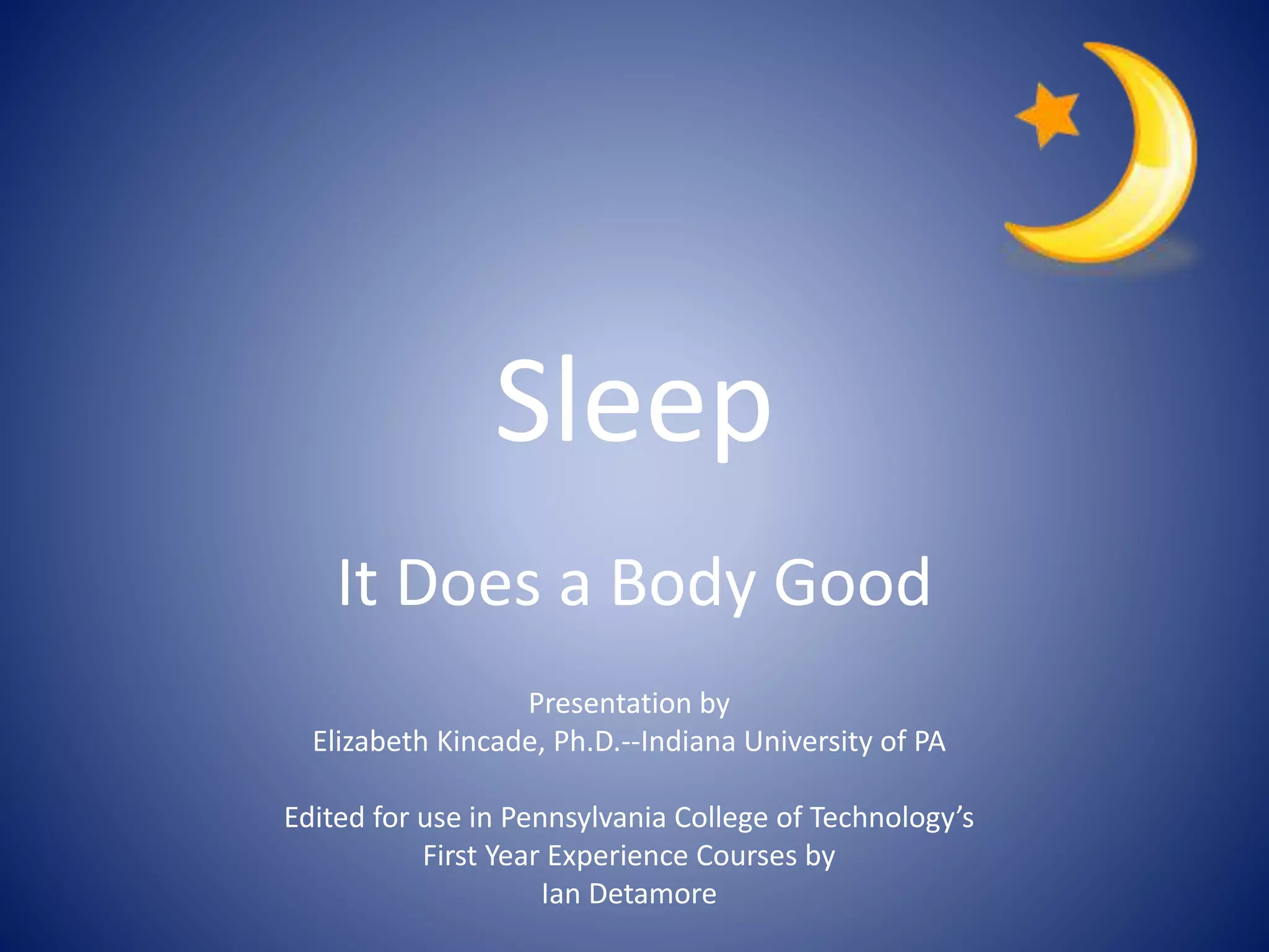 Sleep Hygiene | PPTX
