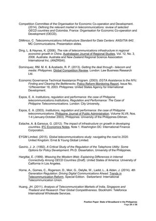 Position Paper - State of Broadband in the Philippines | PDF