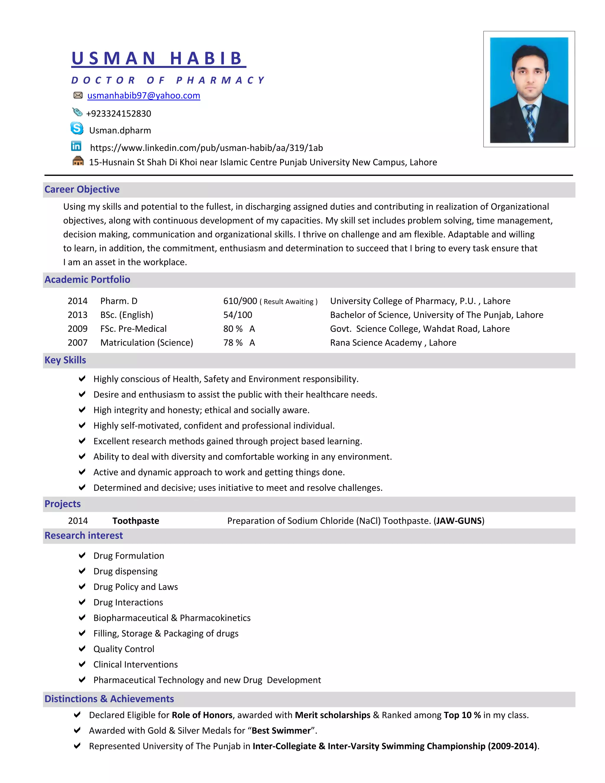 usman habib | PDF | Medical Health