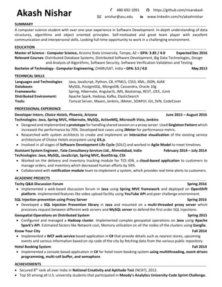 Akash Nishar Resume | PDF