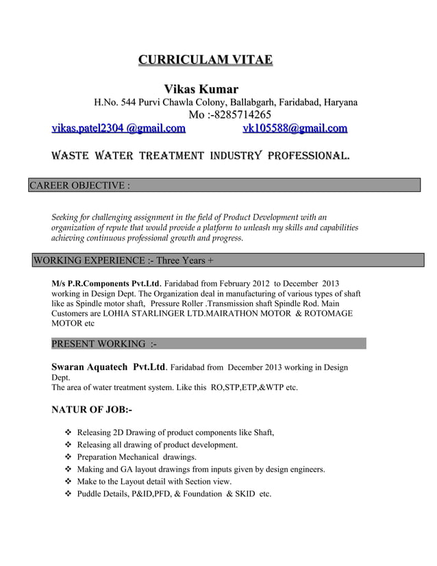 CV for Desining | DOC