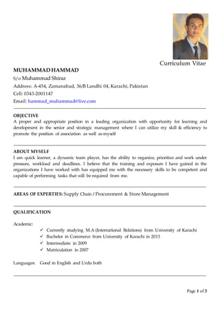 CV Hammad | PDF