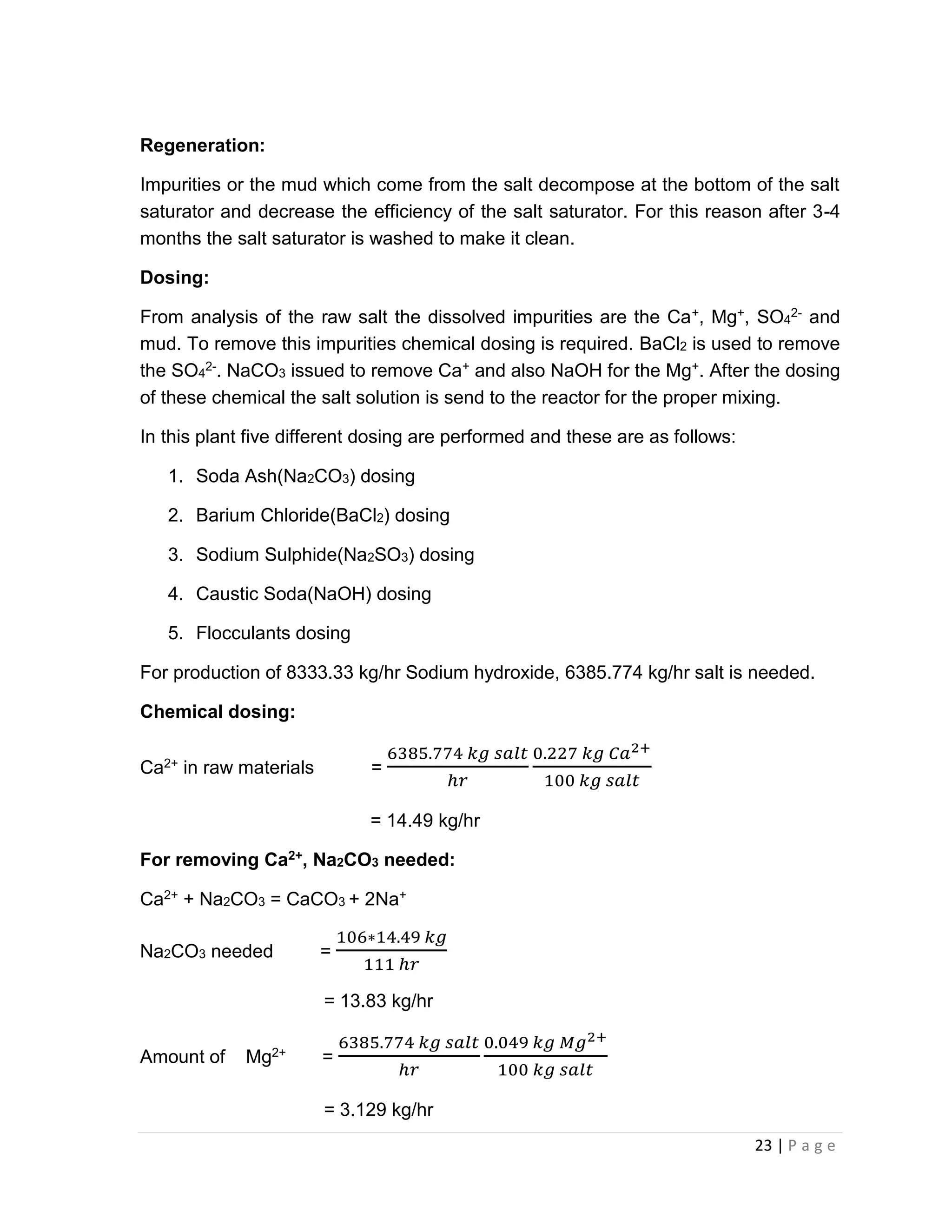 Project paper on Chlor-Alkali process | PDF