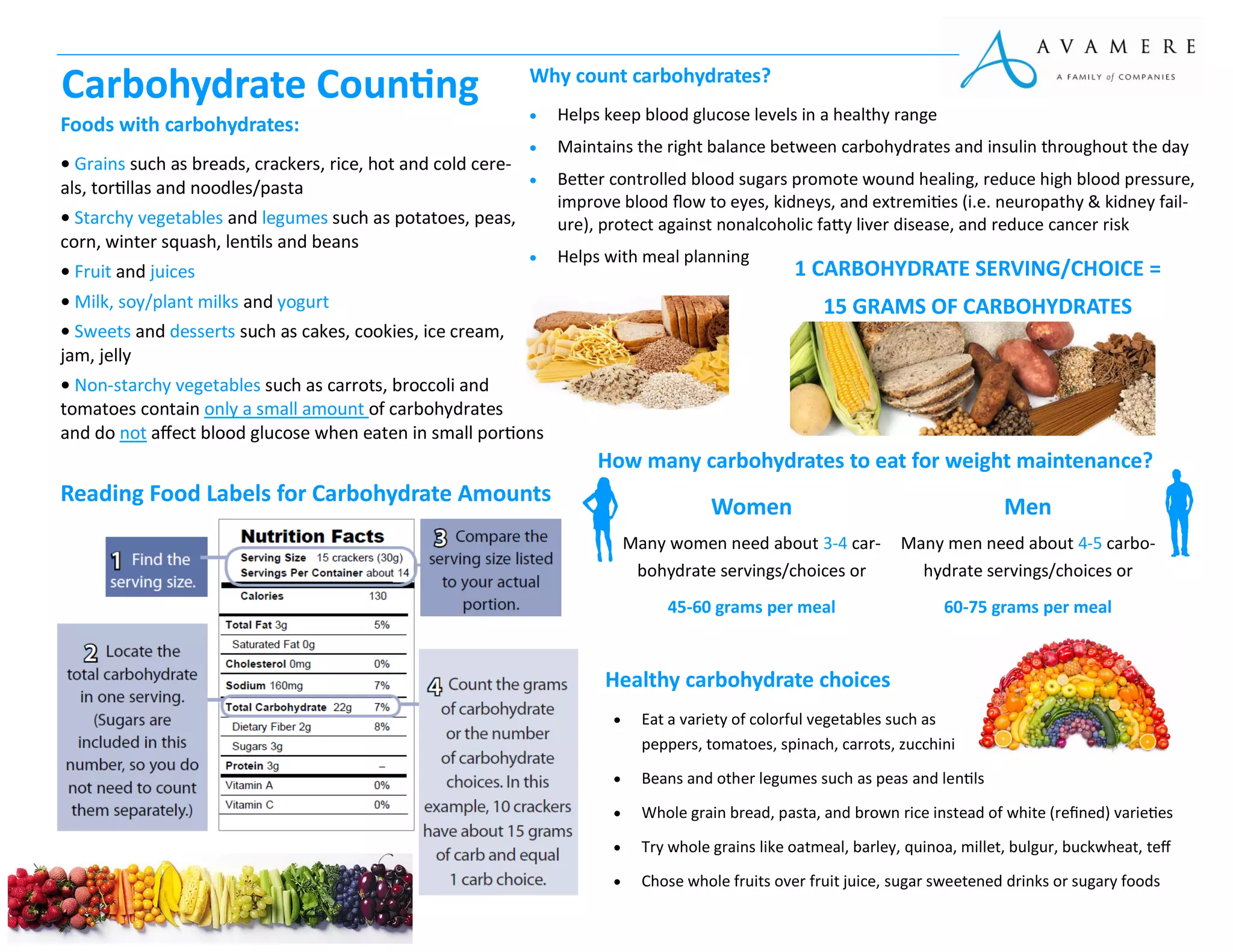 Carb Counting Diabetes Education Handout | PDF