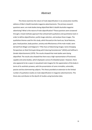 %22The Male Terrain%22- A Study of Male Objectification in Men's Health ...