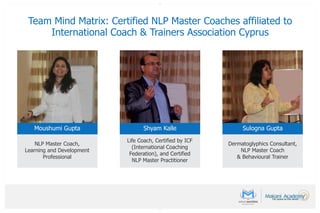 Level 1 - Certfied NLP Coach Practitioner Training @ Hyderabad ( NLP Transformation Coaching for ...