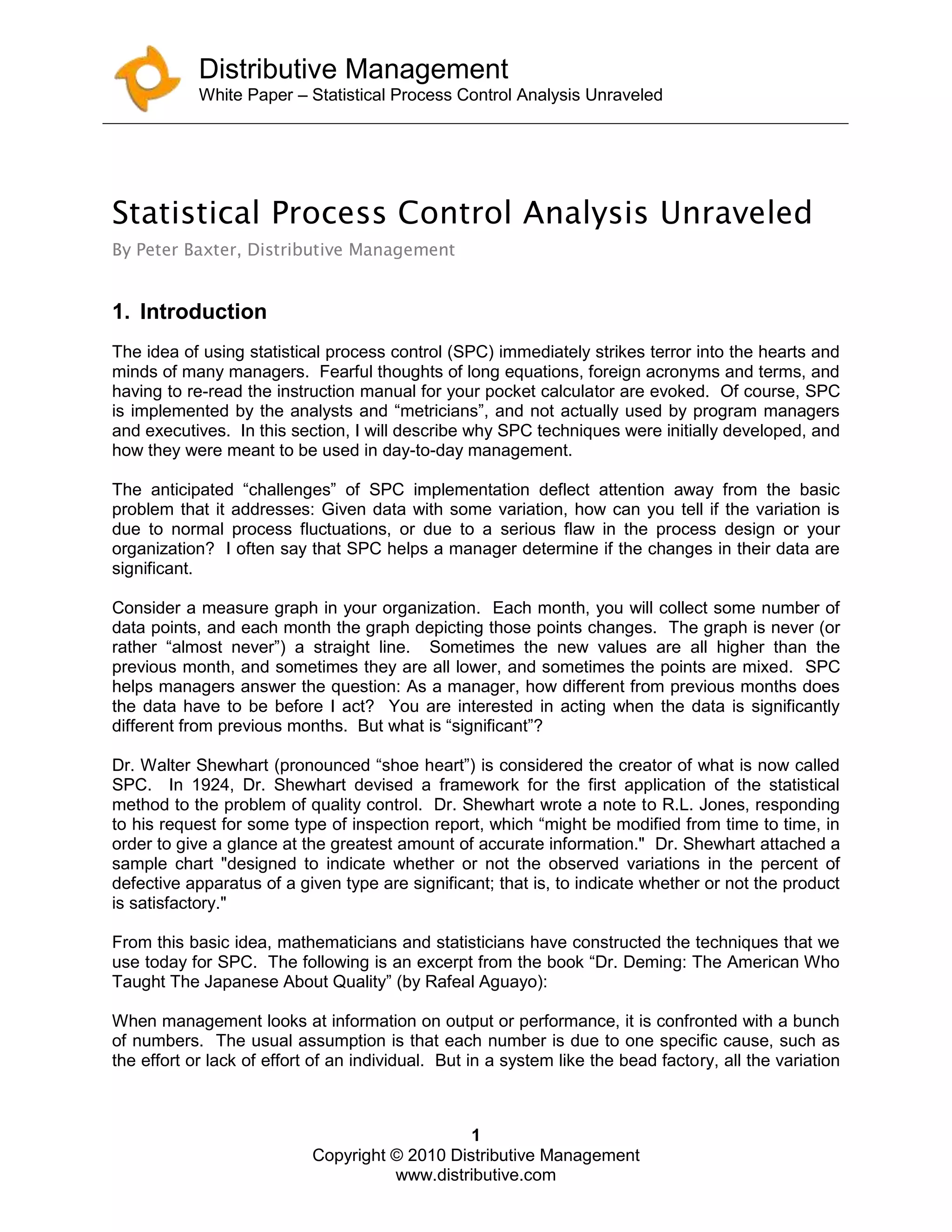 Statistical-Process-Control-Analysis-Unraveled_updated210 | PDF