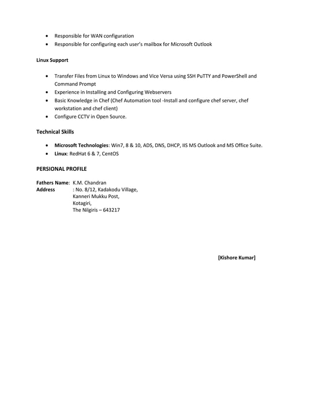 KISHORE KUMAR.C | PDF