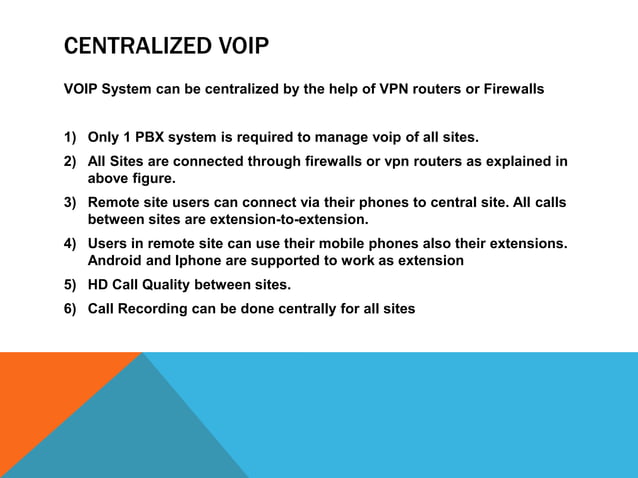 IP PBX Solution | PPTX | Computer Networking | Computing