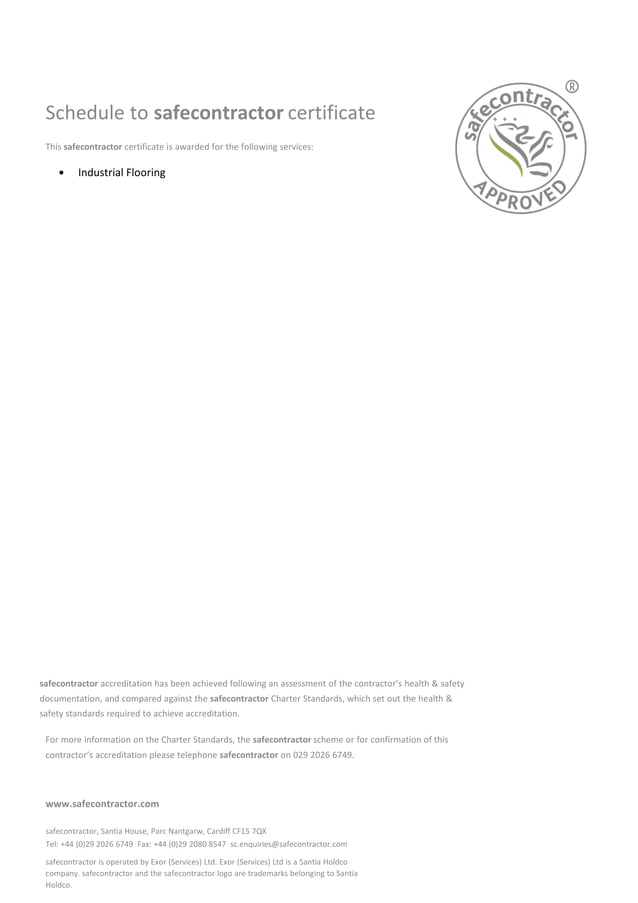 Safecontractor | PDF