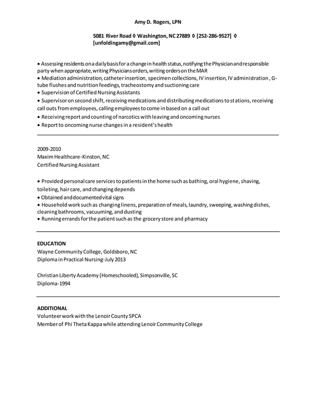 Amy Rogers Resume 2016 | PDF